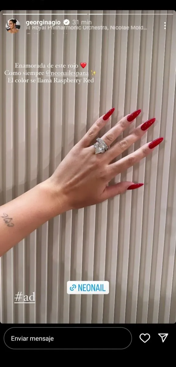 Este es el sofisticado nail art que Georgina Rodríguez recomienda usar ...